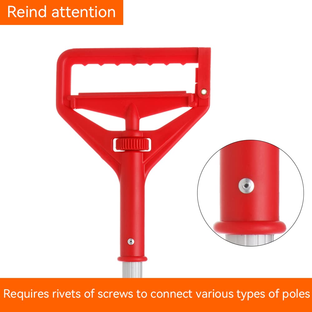 KLHB-YF Commercial Mop Clamps-Quick Change Head Mop Handle -Heavy Duty Mop Head Replacement Holder Change Mop Handle -Commercial Gripper Mop Wet Mop HandleKL-MSZJ-Hong