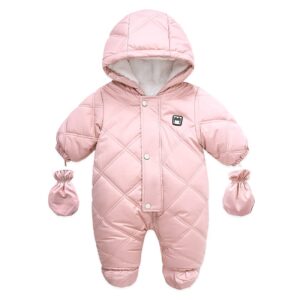 tumaron baby girl snowsuit infant winter boy clothes 6-9-12 months toddler warm jacket