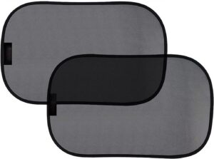 harrier hardware baby & passenger side window cling sun shade, 4-pack (22 x 14 inches)