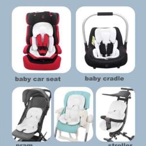 Pram Liner Universal Seat Liner Seat Cushion for Pushchair Stroller Baby Highchair Car Seat Insert Pad Soft Cosy Infant Newborn Reversible for Buggy Bassinet Washable