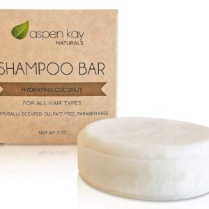 Solid Shampoo and Conditioner bar set, Organic Ingredients, All Hair Types, Sulfate-Free, Cruelty-Free & Vegan. One 3 ounce and one 2.3 ounce bars (Hydrating Coconut)