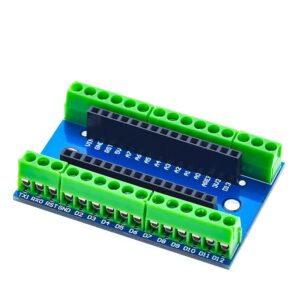 RedTagCanada Nano V3.0 3.0 Controller Terminal Adapter Expansion Board Nano IO Shield Simple Extension Plate for Arduino AVR ATMEGA328P (1, Expansion Board Nano)