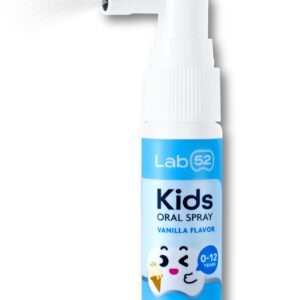 LAB52 Kids Oral Spray, Toddler Toothpaste Helper for Cavity Repair and Fresh Breath, Children Anticavity with Fluoride Free for Newborn to Preschoolers, Xylitol Vanilla Flavor