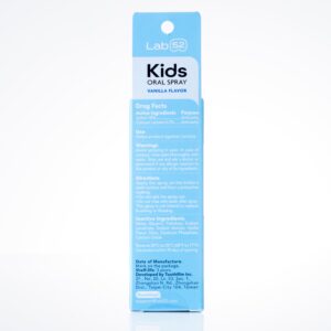 LAB52 Kids Oral Spray, Toddler Toothpaste Helper for Cavity Repair and Fresh Breath, Children Anticavity with Fluoride Free for Newborn to Preschoolers, Xylitol Vanilla Flavor