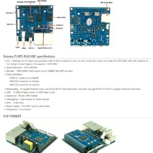 youyeetoo Banana pi BPI-M2S Single Board Computer - AI Computer Vision Applications - Dual GbE/HDMI 2.1/MIPI-CSI/MIPI-DIS - Support Android Linux, Adapt to BPI-RTL8822CS WiFi (A311D Version)