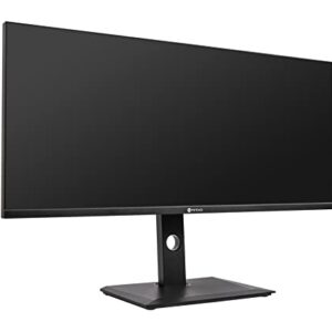 AG Neovo EM3401UQC 34-inch UWQHD 3440 x 1440p USB-C Monitor, IPS Panel, HDMI, DisplayPort and Speakers, Ergonomic Pivot, Swivel and Height Adjustable Stand, HDR400, 75Hz