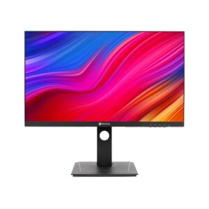 ag neovo em2701qc 27 inch monitor 1440p, height adjustable, usb-c with 60w power delivery, displayport hdmi, tilt pivot swivel stand, 100% srgb, Δe < 2, ips