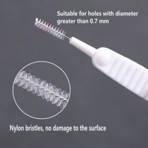 Shower Nozzle Cleaning Brush 30pcs, Anti-Clogging Shower Hole Cleaning Brush Shower Head Cleaning Brush Multifunctional Small Cleaning Brush for Pore Hole Bathroom Home Supplies Nylon Bristle Cleaner