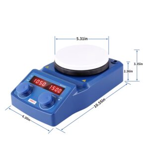 FOUR E'S SCIENTIFIC LED Digital Magnetic Hotplate Stirrer with Stand