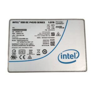 intel ssd 1tb dc p4510 ssdpe2kx010t8 2.5 u.2 nvme pcie for dell hp lenovo supermicro server