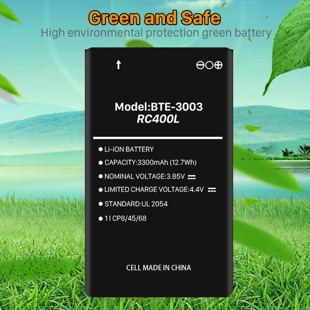 SHENMZ 【3300mAh】 BTE-3003 Battery, Super High Capacity 0 Cycle Li-ion Battery Replacement for Verizon Orbic Speed Mobile Hotspot RC400L ORB400LB