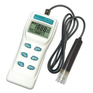 AZ8403 Dissolved Oxygen Meter DO Meter Handheld Digital Dissolved Oxygen Teter Freshwater Aquaculture Water Quality Tester with Memory Function 0~199.9 (in%) ±1.5% F.S (in%) AZ-8403