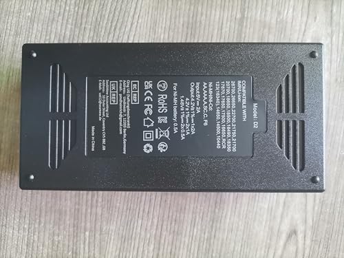 21750 21700 Battery Charger,LCD Intelligent 18650 Battery Charger 21750 21700 Charger for 20700 22700 26650 26700 16340 (RCR123) 17500 17650 17670 18500 Rechargeable Battery with PCB Protection Board