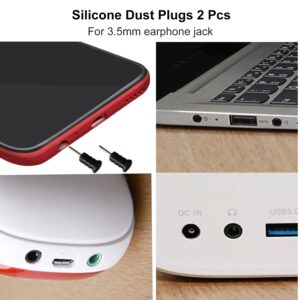 Anti Dust Plug Kit Compatible with iPhone 11/12/13/X/Xs Max/XR and More, Dustproof Maintenance Kit for iPhone, Come with Phone Port Cover Cap Phone Speaker Anti-Dust Mesh Sticker and Other