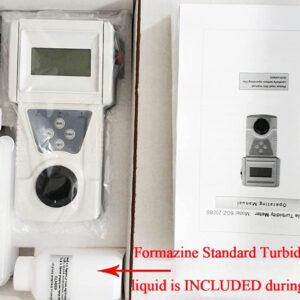 HFBTE Turbidimeter Turbiditor Turbidity Meter Tester Scanner Measuring Range 0 to 50 NTU Resolution 0.01 NTU for Wewage Treatment Beverage Plants Swimming Pool Waterworks Etc