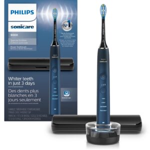 philips sonicare 9000 special edition rechargeable toothbrush, blue/black, hx9911/92