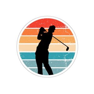 teegarb letter blanket sticker decal hilarious golfing golfer husband player sarcasm introvert humorous athletes stickers for laptop car 6" × 6" / white