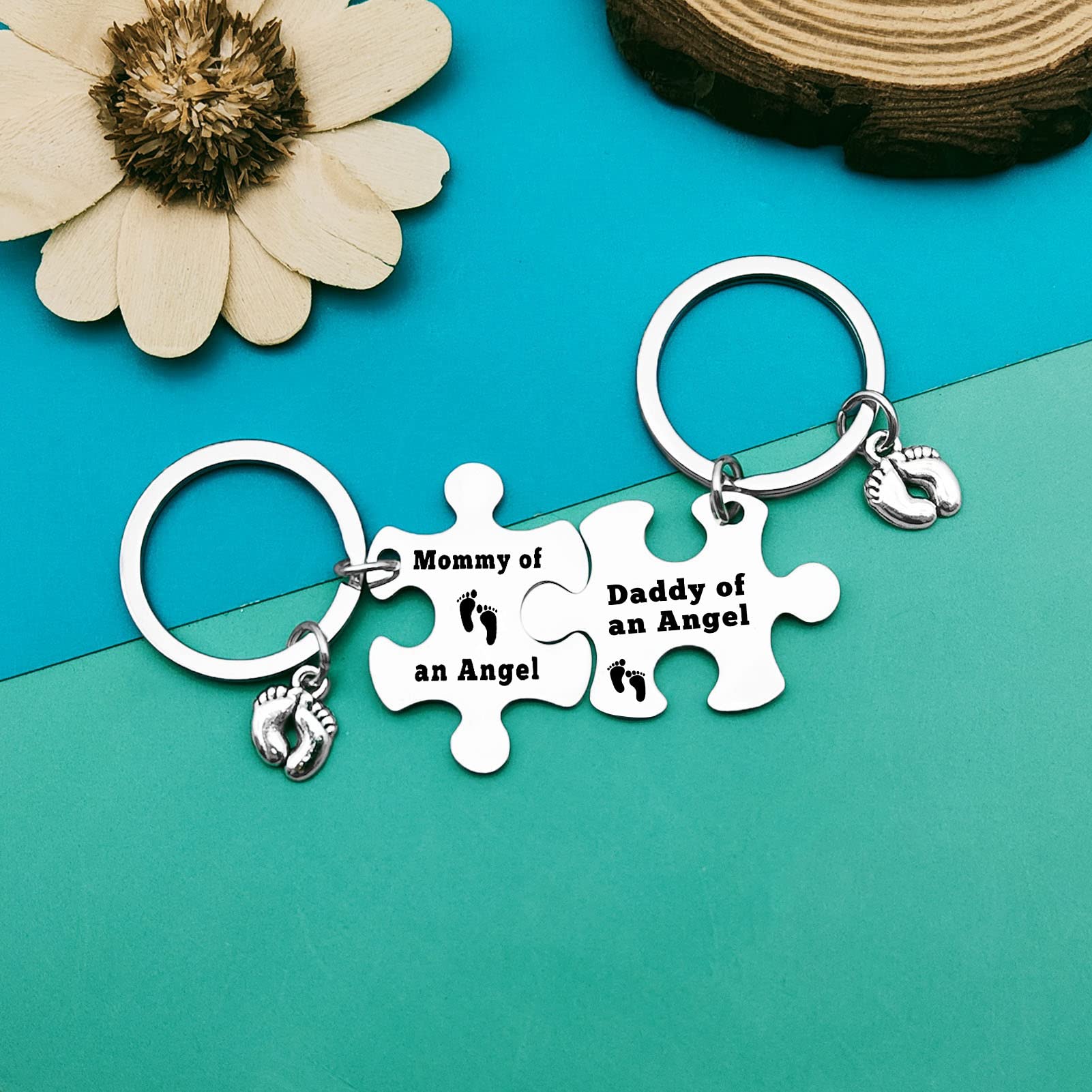 Loss of Baby Memorial Gift Keychain Sympathy Gift for Loss of Child Miscarriage Keepsake In Memory of Infant Loss Child Loss Gift Remembrance Jewelry Mommy of an Angel Daddy of an Angel Keyring