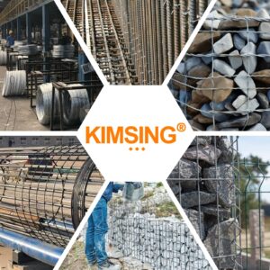 KIMSING - AC50 11 Gauge 304SS Hog Ring Staples, 320 Pcs/Box, 1 1/2" (38.7mm) Crown, C Type Staples for Gabion, Wire Cages, Fencing