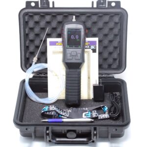 Argon Gas Analyzer | USA NIST Calibration | Built-in Pump & Probe | 0-100% with 0.1ppm Resolution | Leak Tester & Purity |