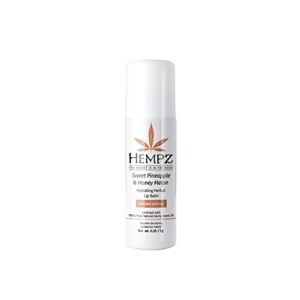 hempz sweet pineapple & honey melon herbal lip balm, .25 oz