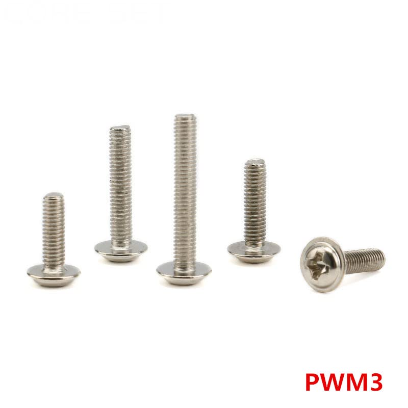 100Pcs M3 Screw M3X5/6/8/10/12/16/20Mm PC Case Hard Drive Precision Hex Screws For Computer Floppy DVD ROM Motherboard 8mm PM3