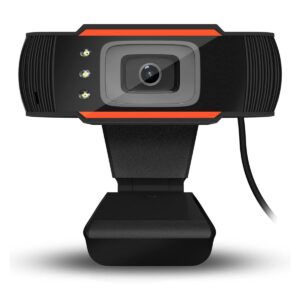 syvi webcam hd webcam with mic,software control and privacy mask, usb pc camera,plug and play,for meetings and video calls,black