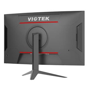 Viotek GNV32DBE 32-Inch Curved Gaming Monitor | 2560x1440p QHD | 165Hz | 120% sRGB | FreeSync/G-Sync | 2X DP, 1x HDMI 2.0 | 3 Years Zero Dead Pixels