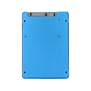 SSD Adapter Enclosure Kit, Aluminum Alloy SSD Adapter Enclosure with high Heat Dissipation for Office and Home Computer Blue