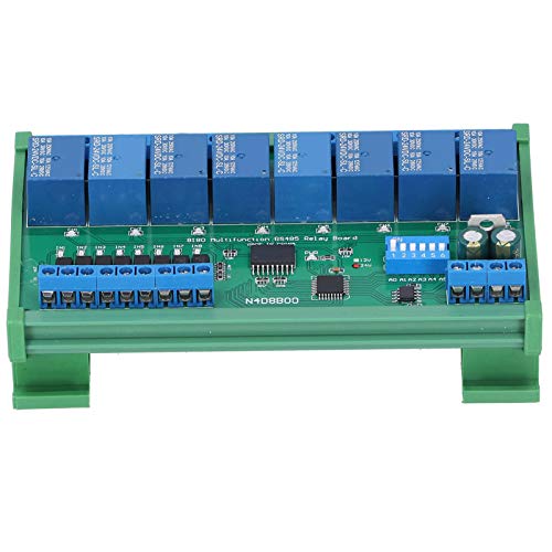 PLC Expansion Board, Professional 9600BPS 6 Working Modes RS485 Relay Module for 64 Devices in Parallel