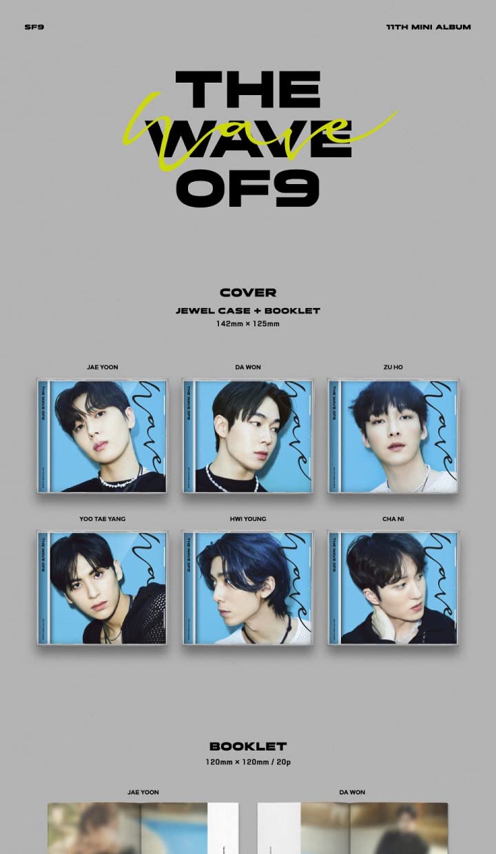 DREAMUS SF9 The Wave OF9 11th Mini Album Jewel Case 6 Version Set CD+20p Booklet+1p Special PhotoCard+1p Selfie PhotoCard+Tracking Sealed