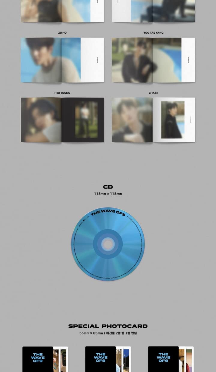 DREAMUS SF9 The Wave OF9 11th Mini Album Jewel Case ZUHO Version CD+20p Booklet+1p Special PhotoCard+1p Selfie PhotoCard+Tracking Sealed