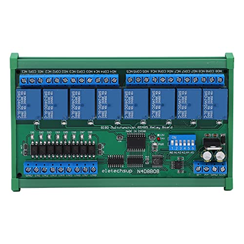 PLC Expansion Board, Professional 9600BPS 6 Working Modes RS485 Relay Module for 64 Devices in Parallel