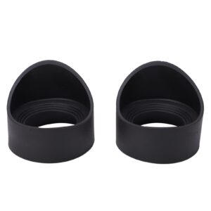 2pcs rubber eyepiece eye 27mm, professional collapsible eye guards cups, for microscope eyepieces, monoculars and binoculars of 42?48mm/1.65?1.89in