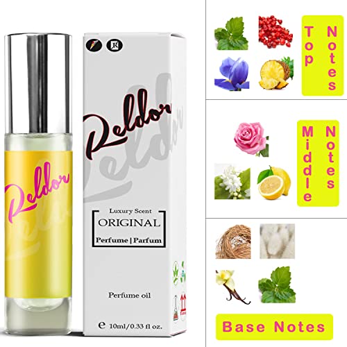 Reldor Womens Perfume, Roll On Perfume Oil with Ferom for Women Mini Travel Size, Ferom Para Ataer Homber, Sandazee Ferom oil, women Ferom