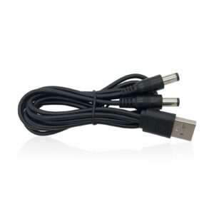 charger cord replacement for mini educator e collar et 300/400 series, 5v usb to dc barrel power cable 2.6 ft