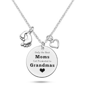 promoted to grandma gifts grandmother necklace pregnancy announcements gifts from daughter new grandmother gift necklace for her first time grandma gifts appreciation gift for mom christmas gift