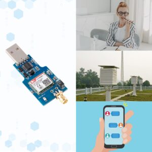 EC Buying SIM800C USB to GSM Module Quad-Band GSM/GPRS Wireless Module Integrated USB to Serial Chip GSM/GPRS 850/900/1800/1900MHz Support 2G/3G/4G Micro SIM Card/Bluetooth/SMS Data Transmission