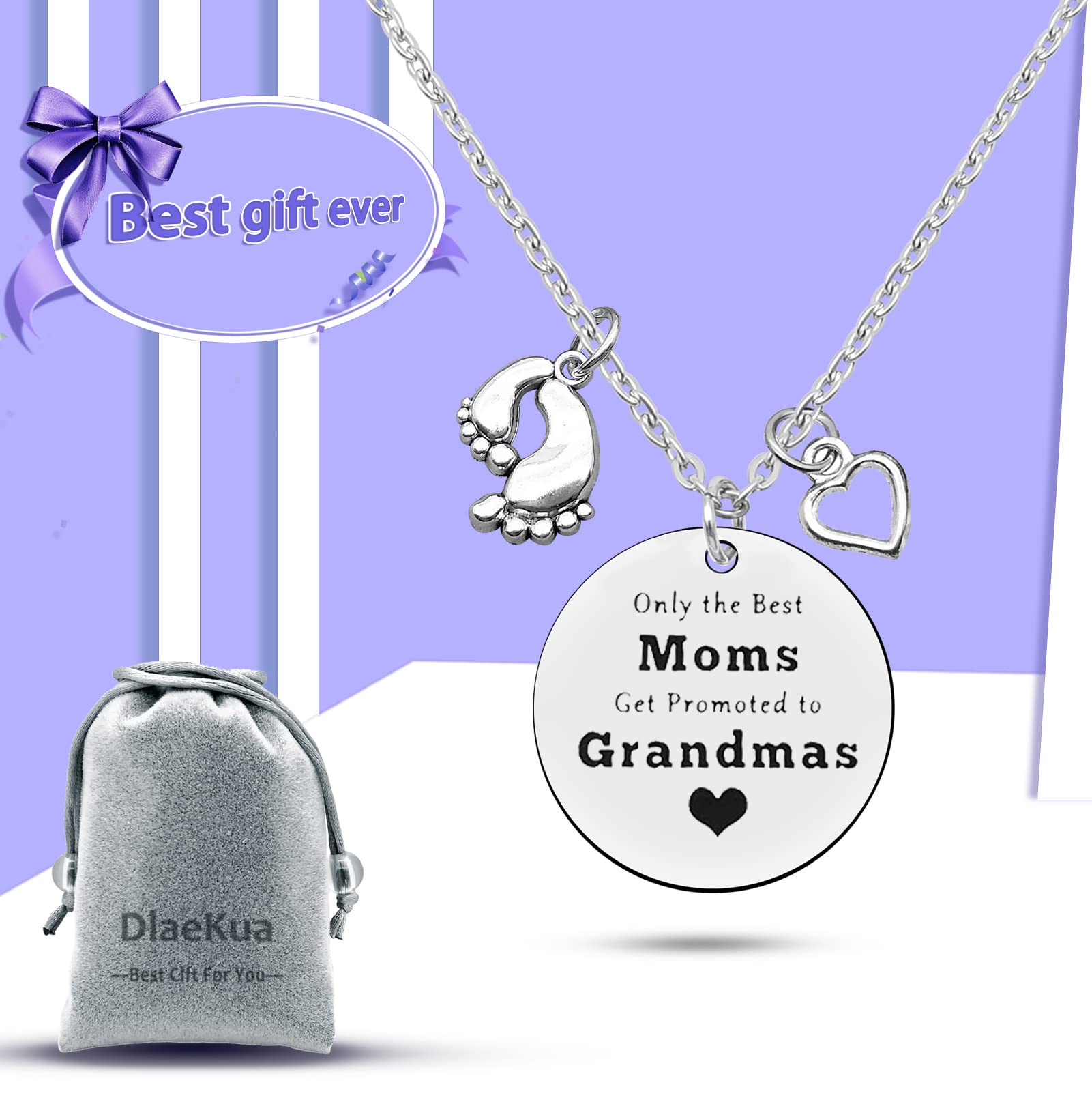 Promoted To Grandma Gifts Grandmother Necklace Pregnancy Announcements Gifts from Daughter New Grandmother Gift Necklace for Her First Time Grandma Gifts Appreciation Gift for Mom Christmas Gift