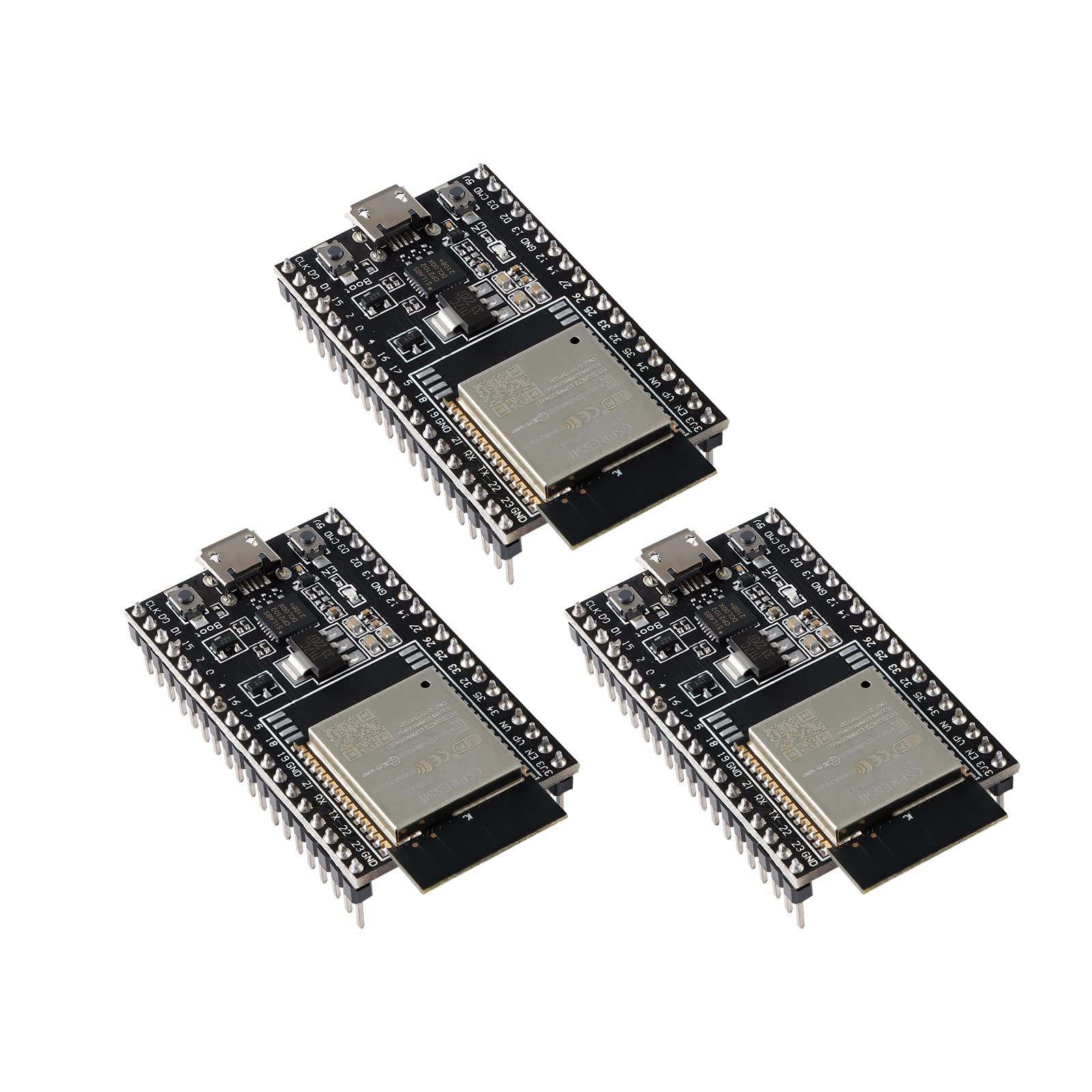 000 EC Buying ESP32-DevKitC Development Board,ESP32 Development Board Equipped with WROOM-32D Module Integrated WiFi Bluetooth Module Microprocessor Interface SPI I2C I2S Suitable