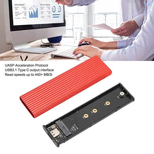 M.2 SSD Enclosure, SSD Enclosure Large Capacity Type C Interface NGFF Protocol for Office for Home