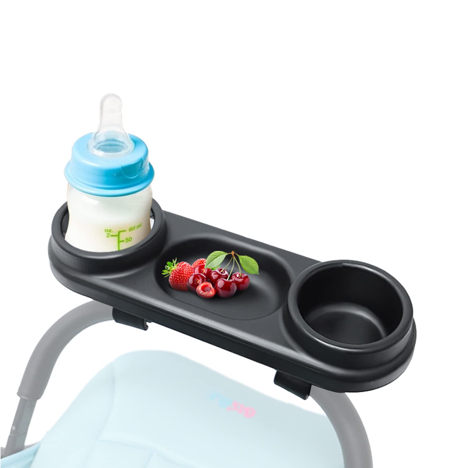 Stroller Snack Tray | Stroller Cup Holder with Snack Tray Compatible for Uppababy | Stroller Organizer for 3 in 1 Tray | Stroller Tray Attachment for Baby | Stroller Caddy Accessories