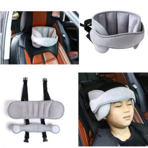 RUITASA Car Seat Head Support Band, Safety Car Seat Neck Relief, Adjustable Child Car Seat, Infants and Baby Head Support(Gray)