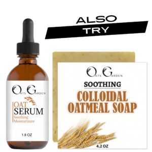 Soothing Oatmeal Bath Soak - 100% Natural - Eczema, Psoriasis, Diaper Rash, Skin Irritations 24 oz - Oats Garden