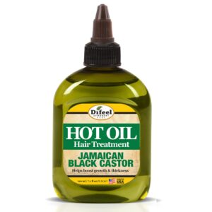 difeel jamaican black castor hot oil treatment 7.1 oz. - deep conditioning treatment made with natural castor oil for hair growth