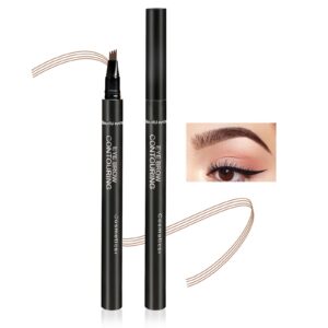 boobeen eyebrow pen waterproof liquid eyebrow pencil, microblading eyebrow pen with precision applicator, creates natural eyebrow makeup