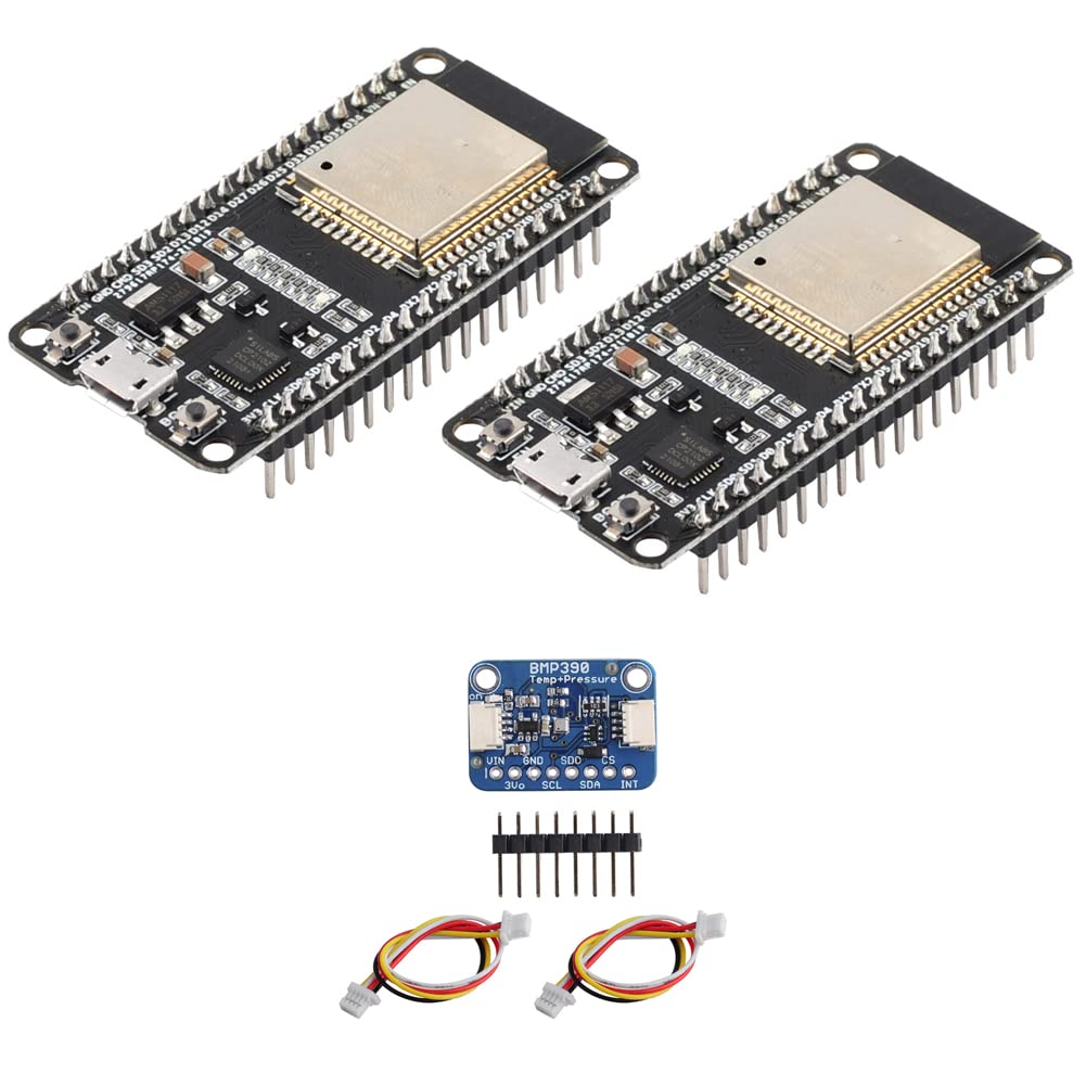 ESP32-WROOM-32 ESP32 Development Board + BMP390 Precision Barometric Pressure and Altimeter Sensor for Arduino