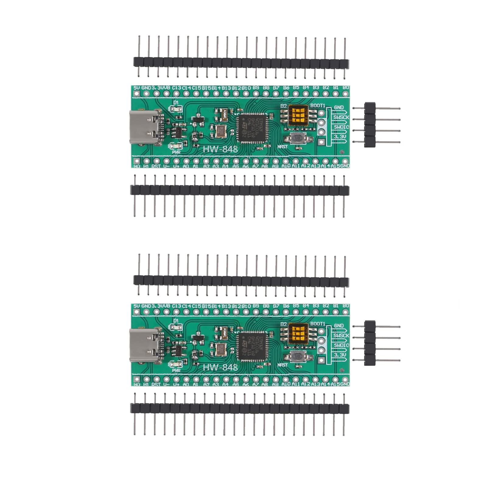 DIANN 2pcs STM32F401 Development Board STM32F401CCU6 STM32F4 Development Board Learning Board Plate