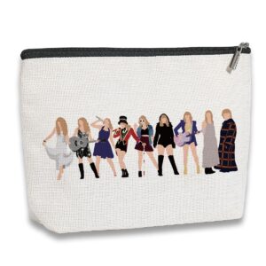 music lover gifts for women, album inspired gift, song lovers gift, makeup bag gifts for mom daughter sister friend bff girls, singer's merchandise, travel toiletry makeup organizer zipper pouch