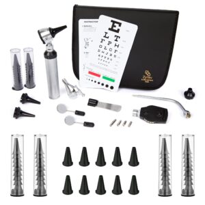 zyrev zetalife ent diagnostic kit with 50 extra disposable specula tips (regular)